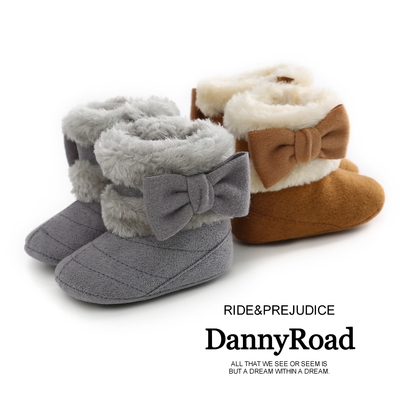 冬季宝宝雪地靴婴儿鞋0-3月-6月加厚加绒保暖防滑软底学步鞋棉靴