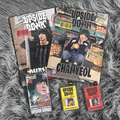 现货EXO朴灿烈solo专辑CHANYEOL迷你2辑Upside Down官方小卡周边