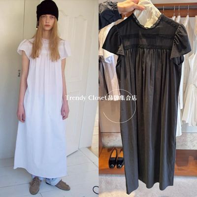 国内现货 smoothmood 25新款 Estonia 蕾丝链接长款短袖连衣裙女