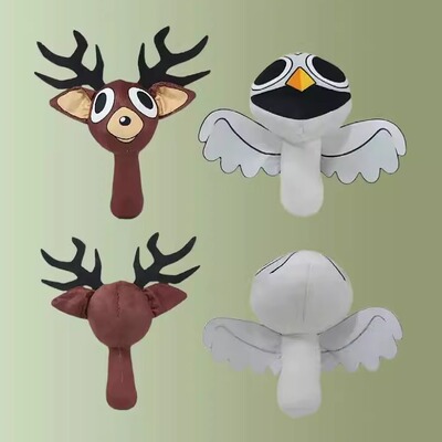 99夜节奏盒子联合公仔毛绒玩具99Nights恐怖游戏周边麋鹿玩偶娃娃