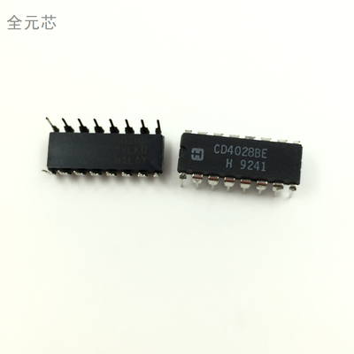 CD4028BE 芯片 直插 DIP-16 十进制译码器 全新原装进口CD4028