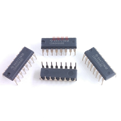 CD4049UBE 全新原装进口 DIP16 直插 六反相/缓冲器 逻辑电路芯片