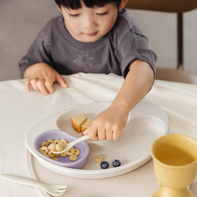ZICCOKIDS设计师原创蘑菇分隔盘儿童辅食分餐盘减脂分格盘