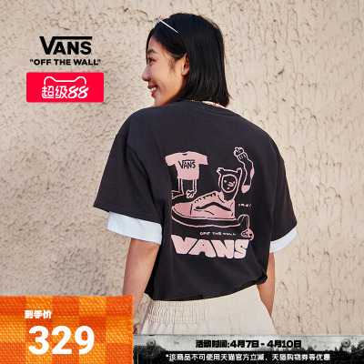 Vans范斯官方女子纯棉短袖T恤
