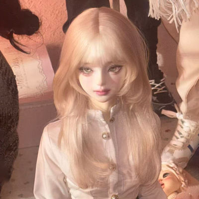 BJD娃娃假发3分4分6分毛坯发假毛