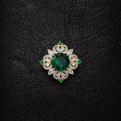 水晶胸针高档女奢华气质胸花领口别针扣固定开衫衣服胸口防走光扣