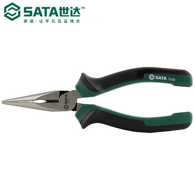 Sata/世达五金工具省力型尖嘴钳72401/72402钳子