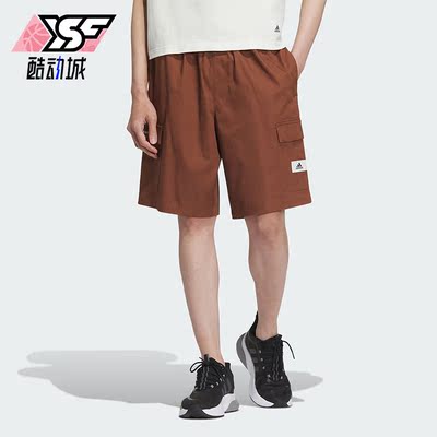 阿迪达斯正品男工装运动休闲短裤