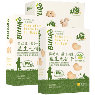 贝爱其味婴幼儿90G丽家宝贝饼干