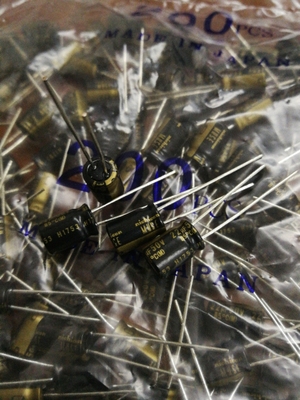 原装50V22UF 22UF/50V nichicon尼吉康 MUSE KZ铜脚音频电容器