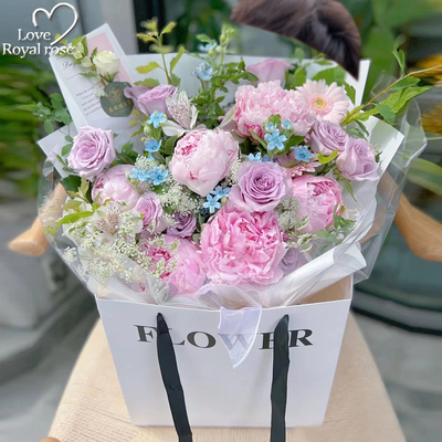 芍药花束杭州鲜花速递同城生日送