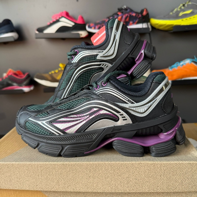 李宁夏季新品极光RENEW女子反光回弹复古增高经典休闲鞋AGCU044