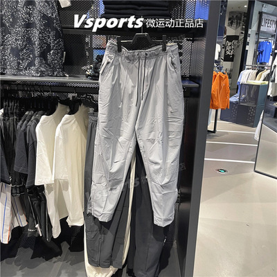 NIKE耐克运动裤男裤2023夏季新款跑步休闲灰色梭织长裤FB7549-084
