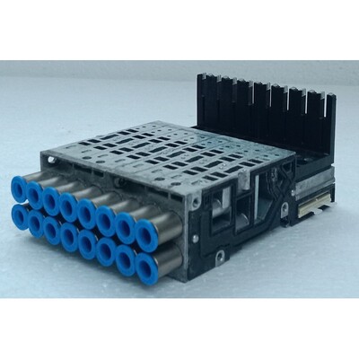 Festo (2) 533352 Sub Bases W / (2) 537987 VMPA1-MPM-EMM-4 El