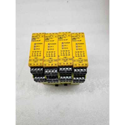 Pilz X2.8P 24VACDC 3N/O 1N/C 777301 Set Di 4 Gratis Spedizio