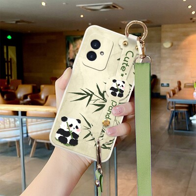 卡通液态熊猫荣耀手机壳