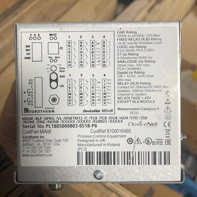 Mini8 控制器 Eurotherm DeviceNet 工业过程控制模块议价维修