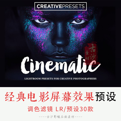 060-LR预设-30款经典电影屏幕效果LR预设