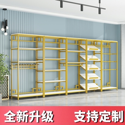 家纺店货架展示架四件套被子枕芯床上用品展架布料双面中岛置物架