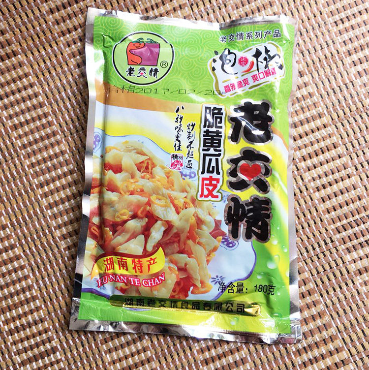 湖南南县特产坛子菜 泡菜 老交情脆皮黄瓜皮 泡椒味9包包邮