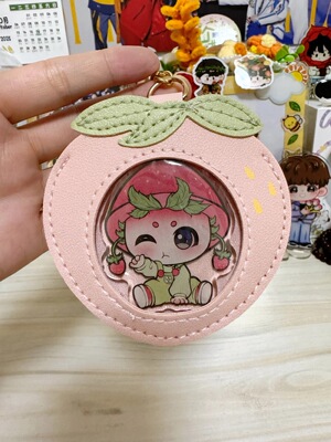 适用berry可爱草莓谷美保护套谷子吧唧徽章痛包胸针收纳外出套