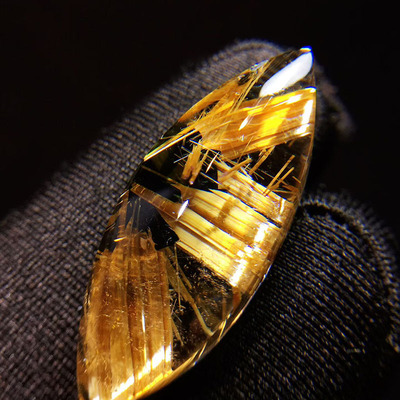 魅晶天然水晶钛晶花马眼裸石吊坠