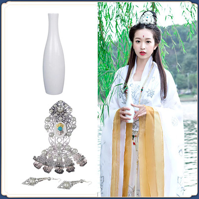 古装观音饰品影楼写真花瓶头纱
