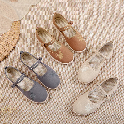 夏季平跟老北京布鞋素雅复古古风