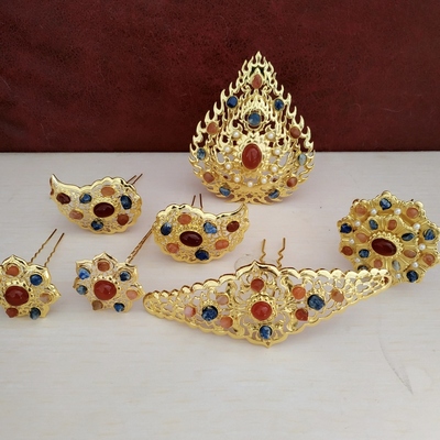 汉服发饰明制汉服多宝狄髻头面分心掩鬓挑心小钗仿梅氏夫人文物款