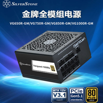 Silverstone银欣VG650R ATX金牌全模组 750/850/1000W 台式机电源