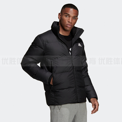 Adidas阿迪达斯 男子冬季户外运动休闲立领外套羽绒服 GV5350