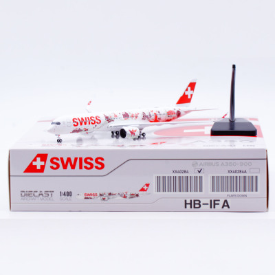 JC Wings 1:400 合金飞机模型 瑞士航空 A350-900XWB HB-IFA