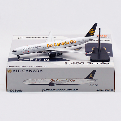 合金飞机模型加拿大航空777