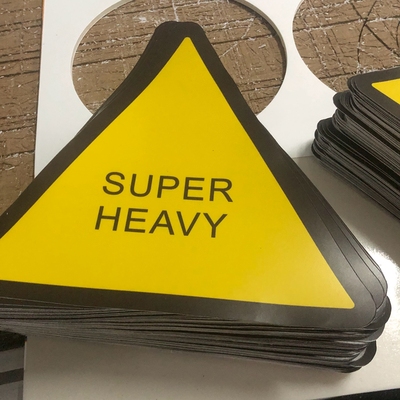 集装箱标警示标三角标高度标超高斑马标IC标货柜自粘标识贴3M定制