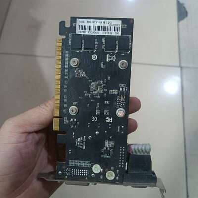 可维修铭瑄GT710 2G/D3 实物图，正常使用拆机出