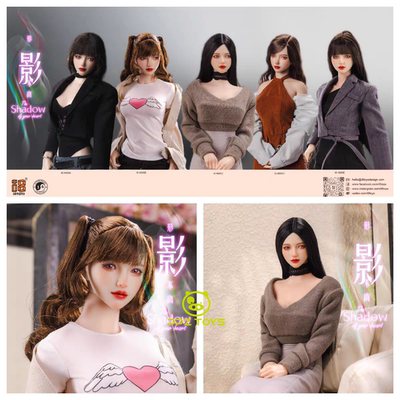 现货 i8toys I8-H006小影 1/6可动眼女兵人头雕 形影不离小影头雕