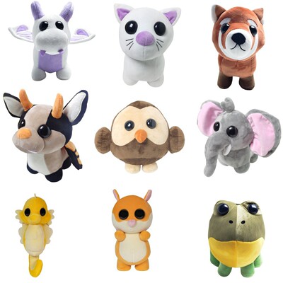 外贸跨境新品ADOPT ME宠物毛绒玩具公仔动物猫头鹰公仔玩偶