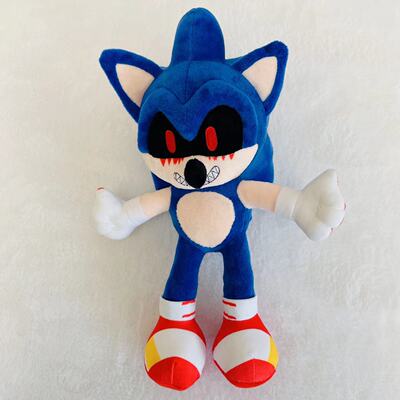 跨境新品现货Sonic exe 游戏精神地狱索尼克超音鼠公仔毛绒玩具