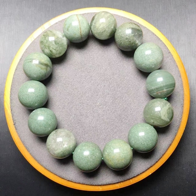 大珠子绿幽灵手链天然水晶
