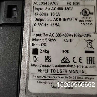 议价5.5千瓦西门子G120C PN变频器是包好的，外观和图片一议价