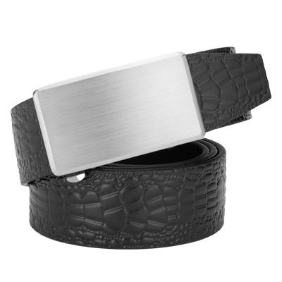 牛当家纯钛男士皮带真皮自动扣