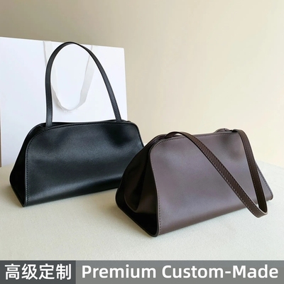 【 LP ROW工厂】 Peggy Clutch极简老钱风腋下包马鞍皮进口小牛皮