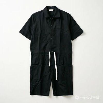 Z1543【满两件包邮】2026夏季新款青少年港风男女连体衣短袖短裤