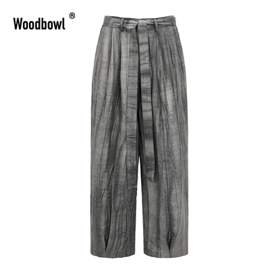 庶人原创设计棉麻宽松阔腿裤