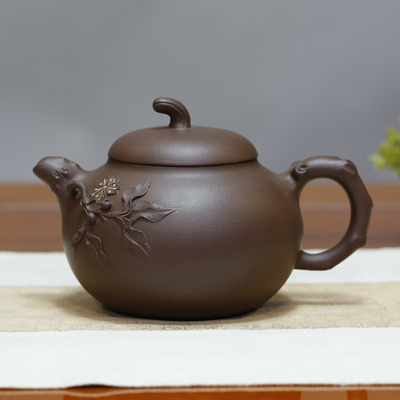 宜兴原矿紫泥正高工全手工紫砂壶
