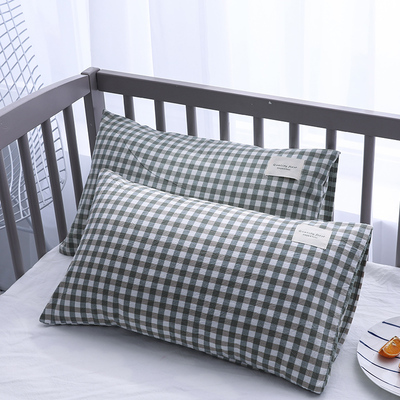 全棉枕头套宿舍单人枕芯罩一对装