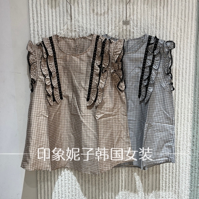 2026夏新款显瘦无袖格子连衣裙