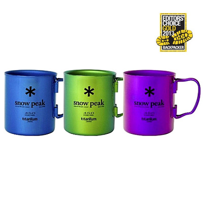 雪峰 双层 彩钛杯Snow Peak Titanium Double Wall Cup Colored
