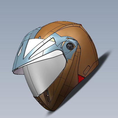 摩托车头盔三维模型01200522三维图纸（SLDPRT文件格式）