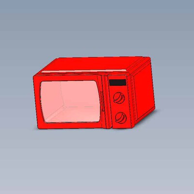 家用微波炉设计建模三维图01200521（SLDASM 文件格式）